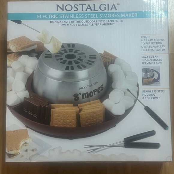 Nostalgia | Kitchen | Nostalgia Electric Stainless Steel Smores Maker ...